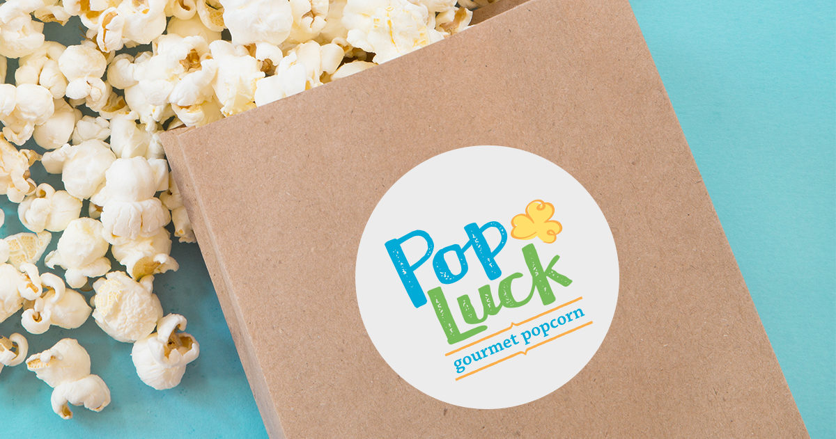 PopLuck Gourmet Popcorn - Branding | Tungsten Creative Group