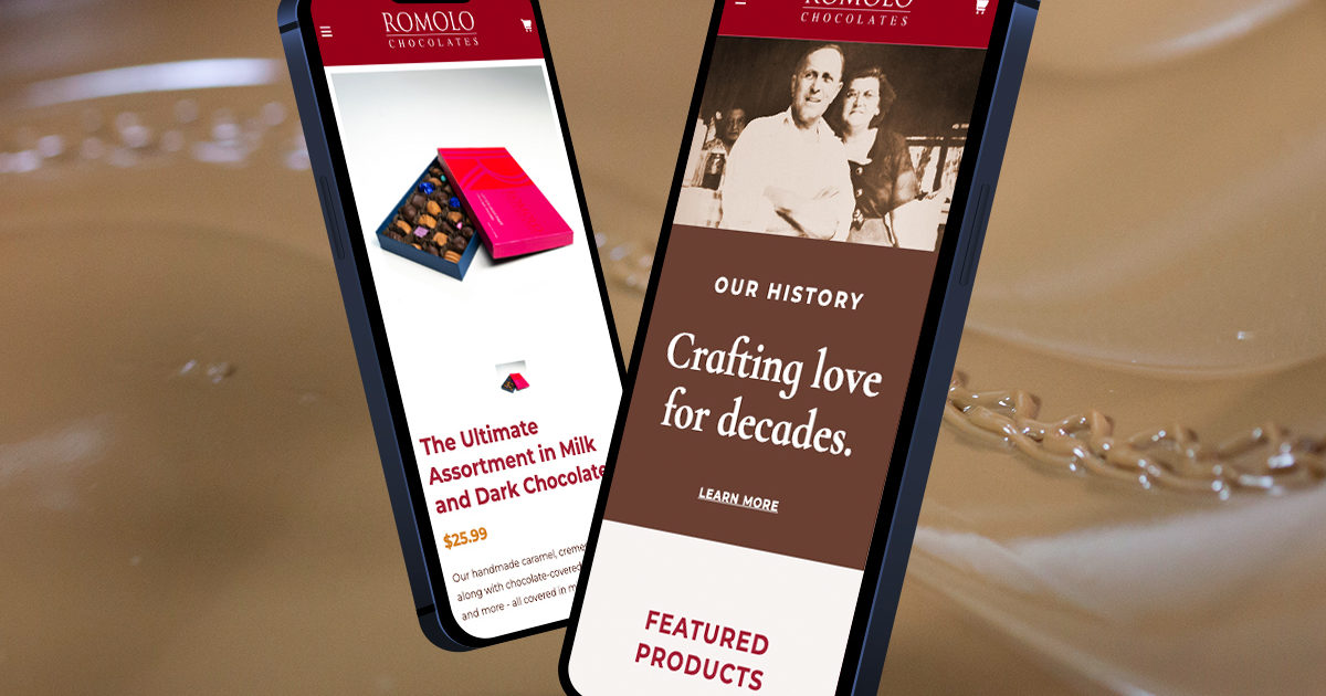 Romolo Chocolates - Website | Tungsten Creative Group