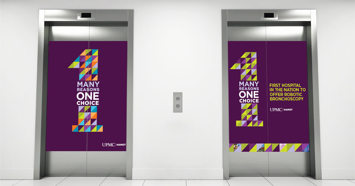 UPMC Hamot - Elevator Skins | Tungsten Creative Group